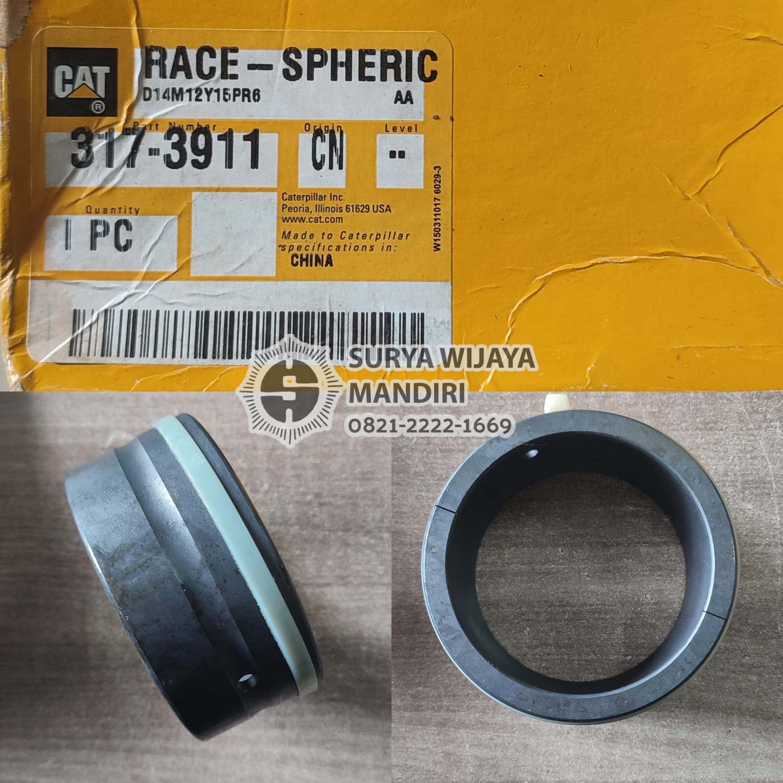 CATERPILLAR RACE-SPHERIC 317-3911 - DISTRIBUTOR SPAREPART ALAT BERAT ...