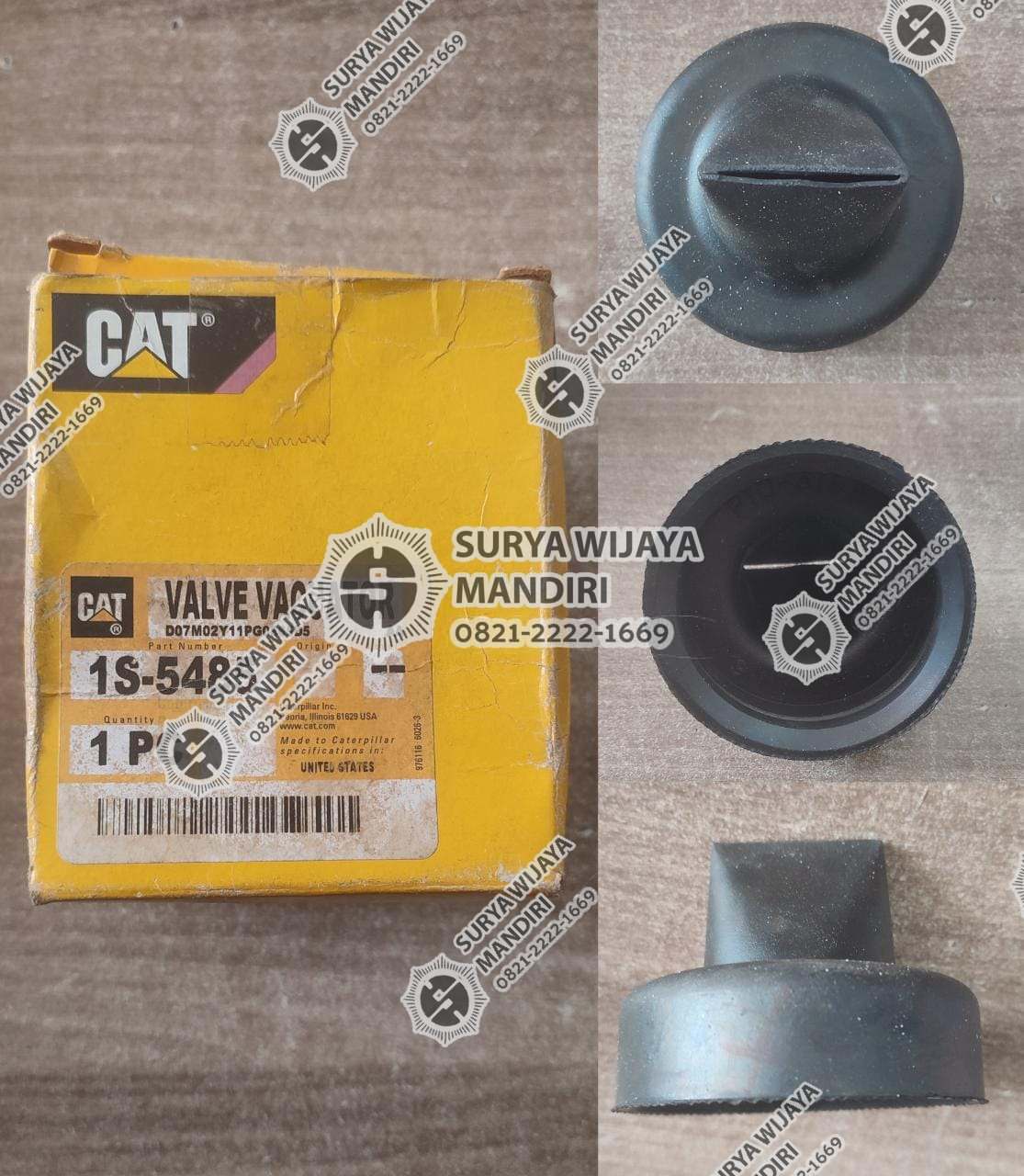 CATERPILLAR VALVA VACUATOR 1S-5485 - DISTRIBUTOR SPAREPART ALAT BERAT ...