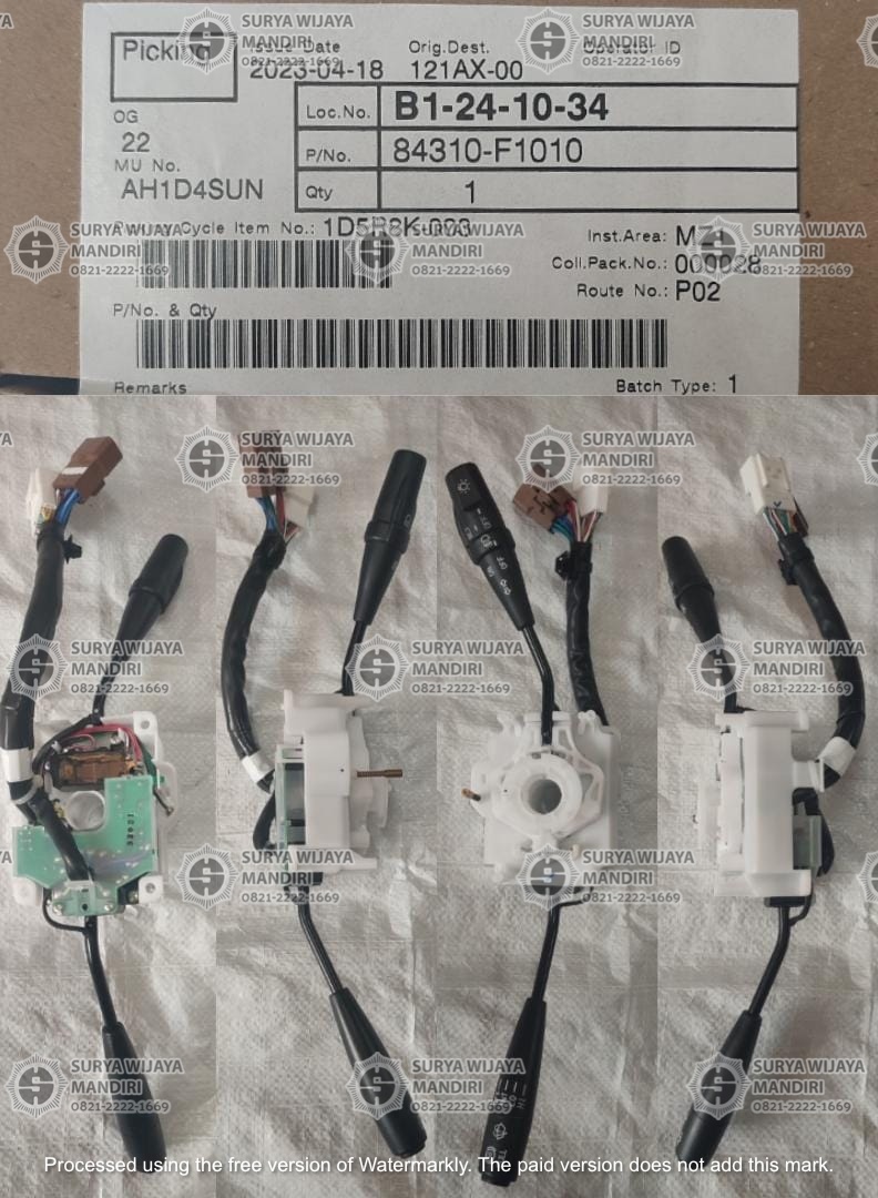 PICKING 84310-F1010 - DISTRIBUTOR SPAREPART ALAT BERAT JAKARTA - CV ...