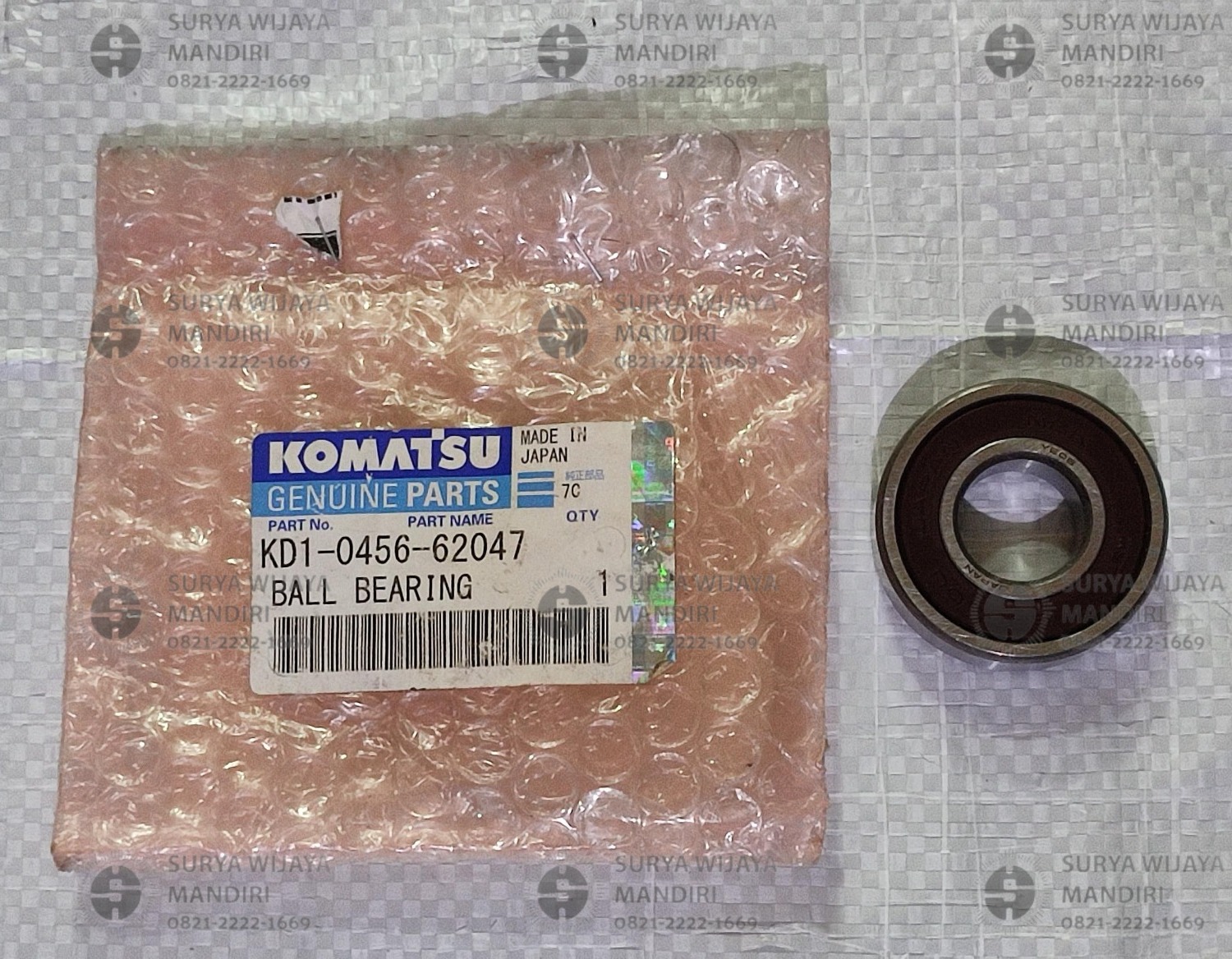 BALL BEARING KD1-0456-62047 - DISTRIBUTOR SPAREPART ALAT BERAT JAKARTA - CV SURYA WIJAYA MANDIRI