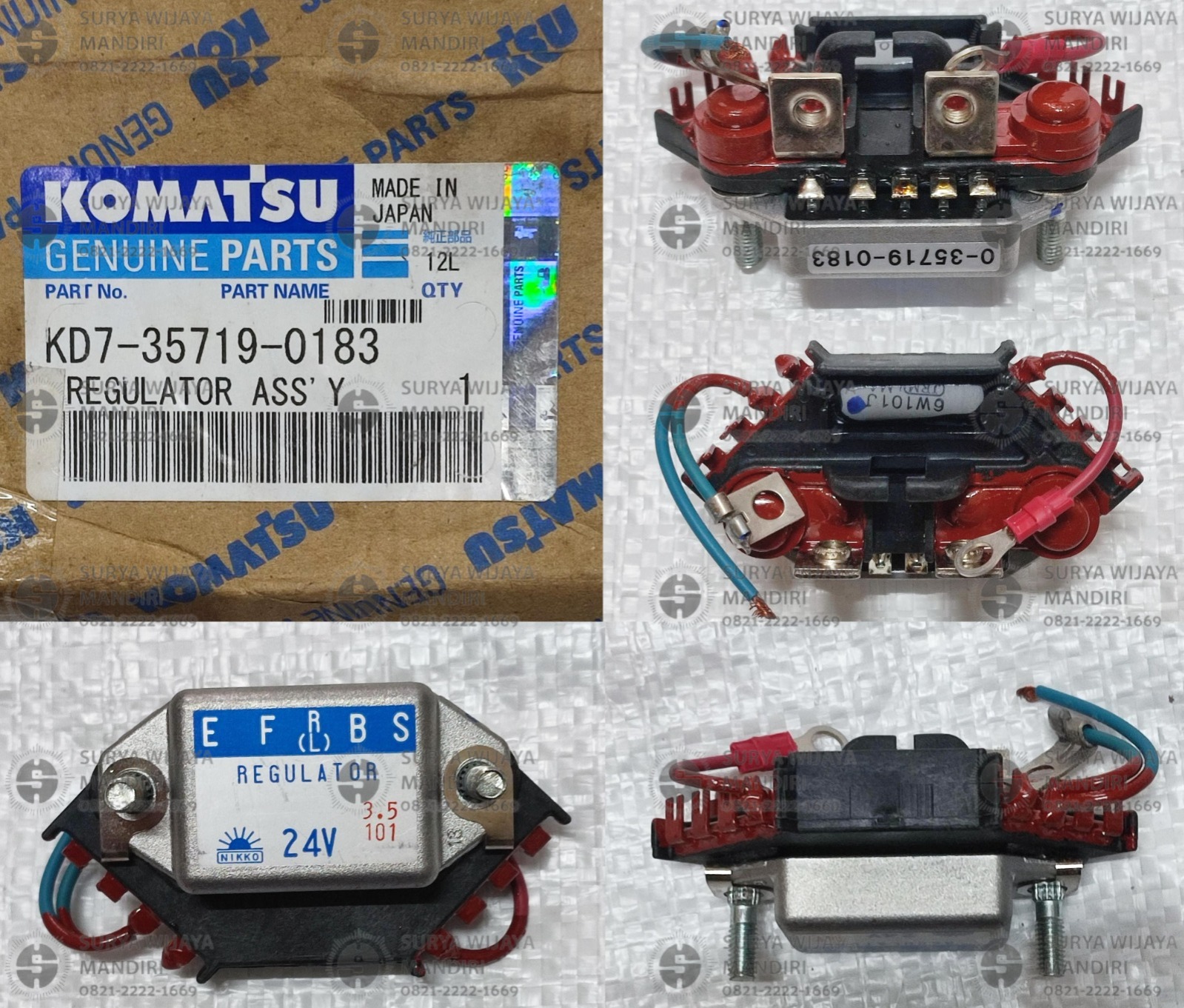REGULATOR ASS' Y KD7-35719-0183 - DISTRIBUTOR SPAREPART ALAT BERAT JAKARTA - CV SURYA WIJAYA MANDIRI